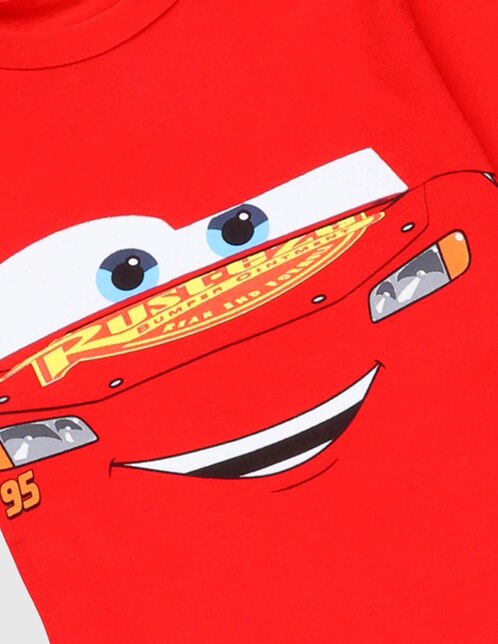 Playera Disney Rayo McQueen Cars manga corta para niño 3